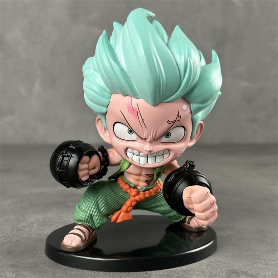 Mô hình One Piece Zoro AI chibi đấm bốc - Nguyên Ngọc Figure